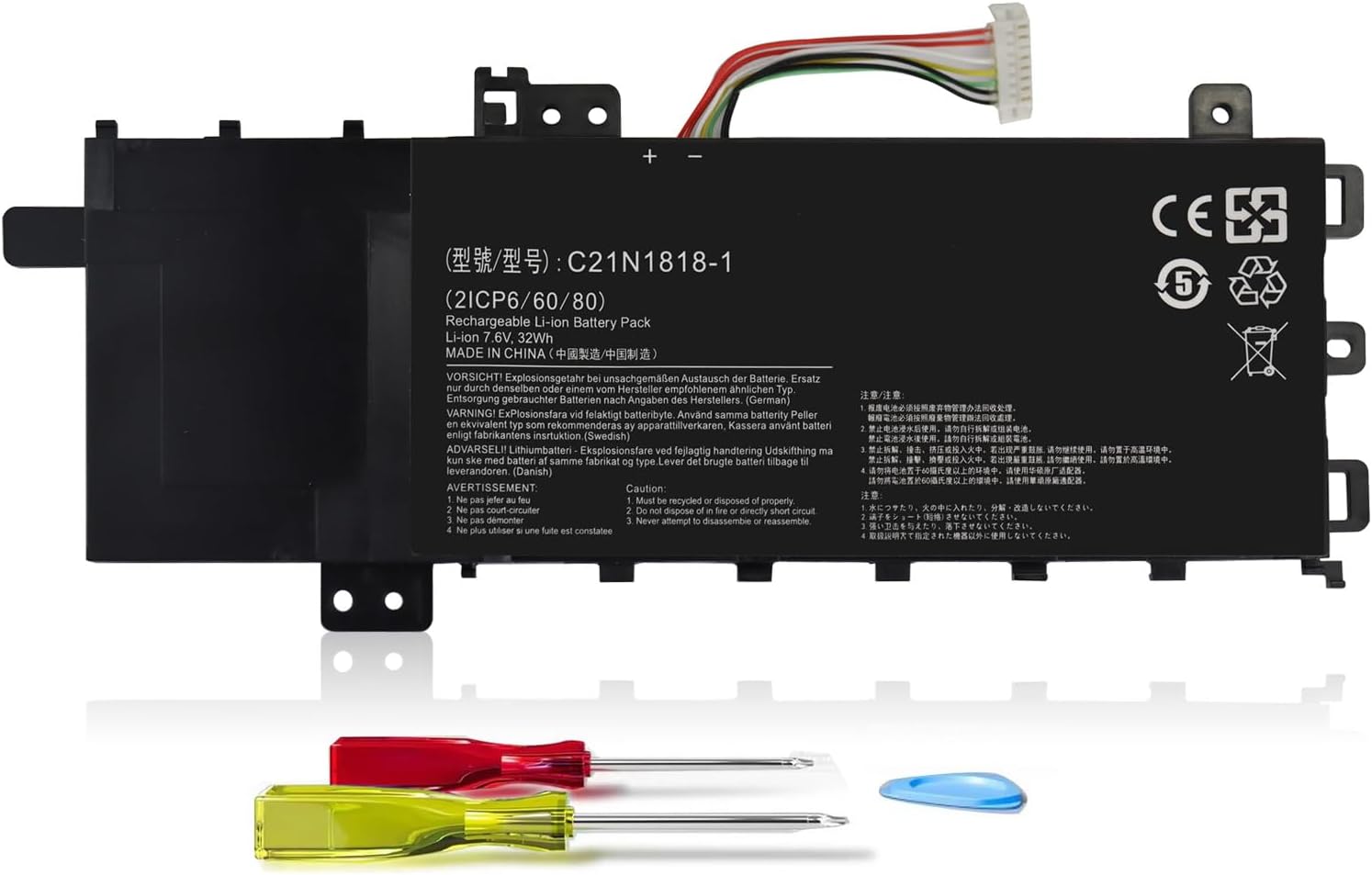 Amazon.com: 32Wh 7.6V C21N1818-1 Laptop Battery Replacement for ASUS ...