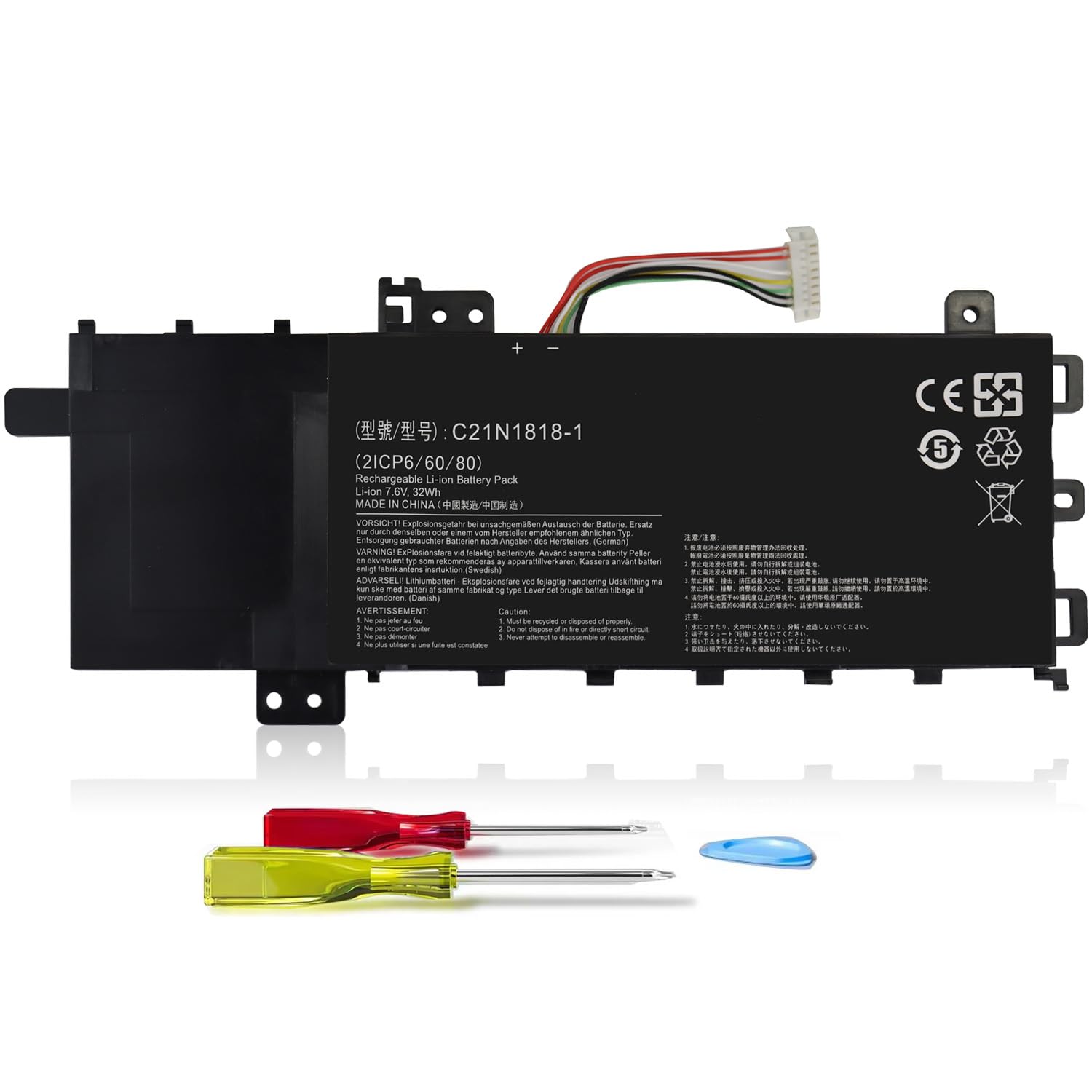 Amazon.com: 32Wh 7.6V C21N1818-1 Laptop Battery Replacement for ASUS ...
