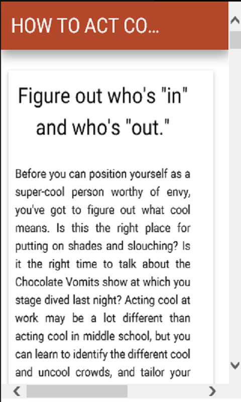 How to Act Cool:Amazon.com:Appstore for Android