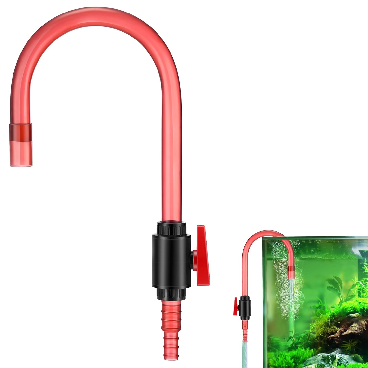 Dreyoo Hands Release Water Changer with Fish Tank Flow Switch, No Spill ...
