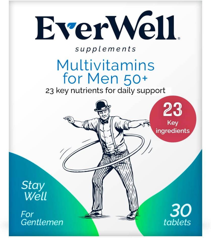 EverWell Multivitamin Tablets for Men Aged 50+ – One A Day Vitamin ...