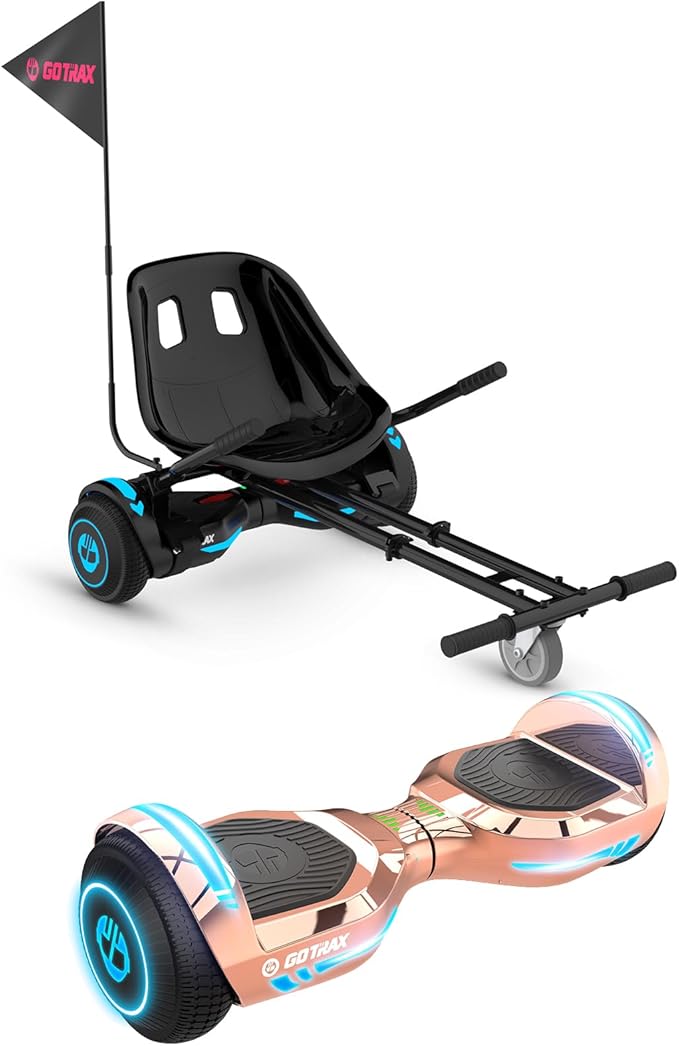 Amazon.com: Gotrax Glide Hoverboard with Go-Kart Seat Attachment Bundle ...