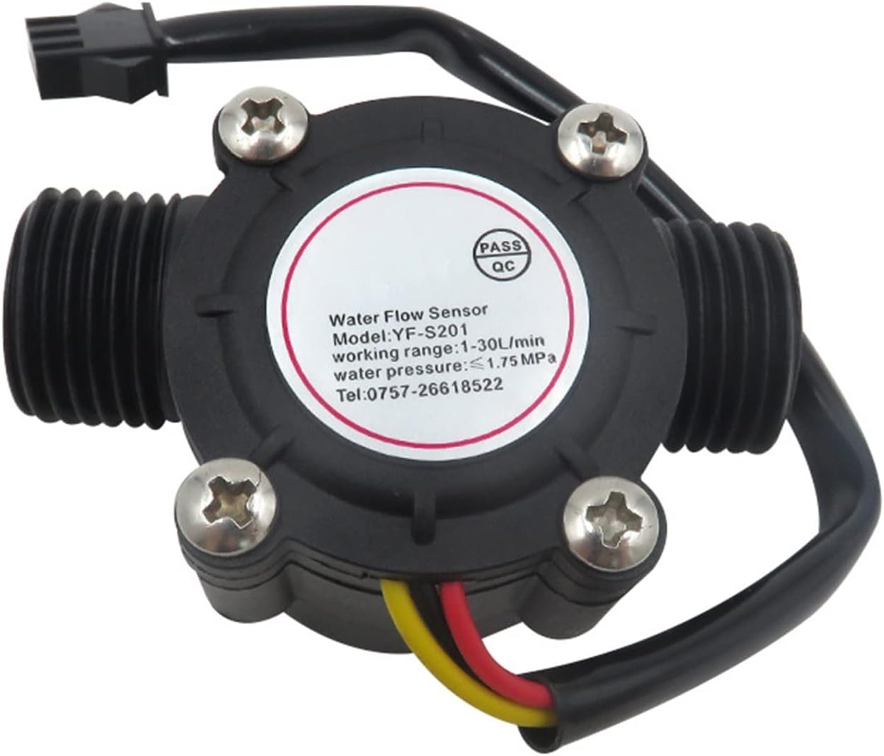 Amazon.com: 1Pcs 1/2 3/4 1 inch Water Flow Sensor Flowmeter Hall Flow ...