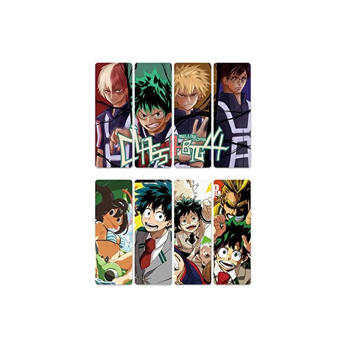 Buy Bowinr 8 Pcs My Hero Academia Bookmarks, Izuku Midoriya Todoroki ...