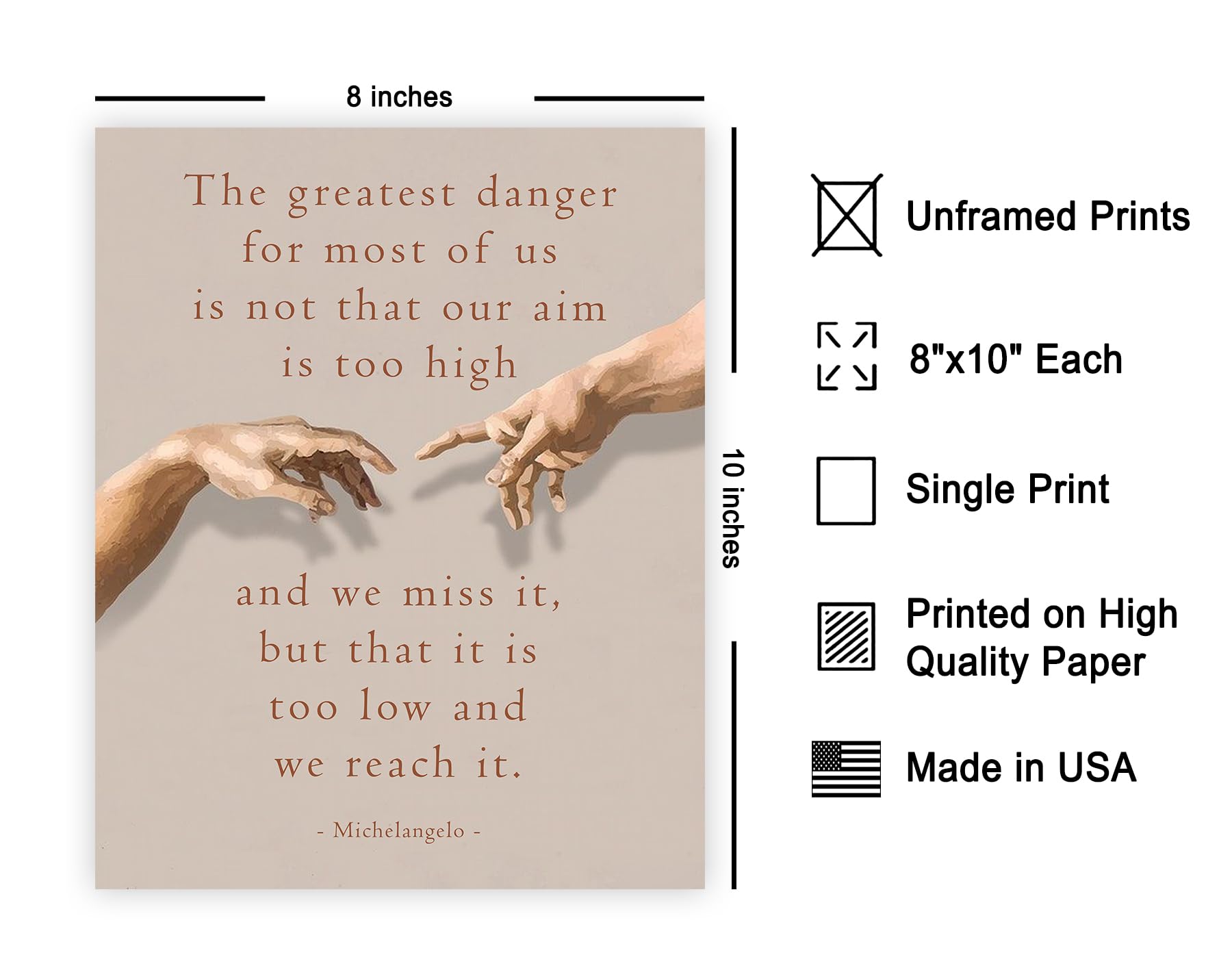 Michelangelo The Greater Danger Quote Michelangelo Quotes | TikTok