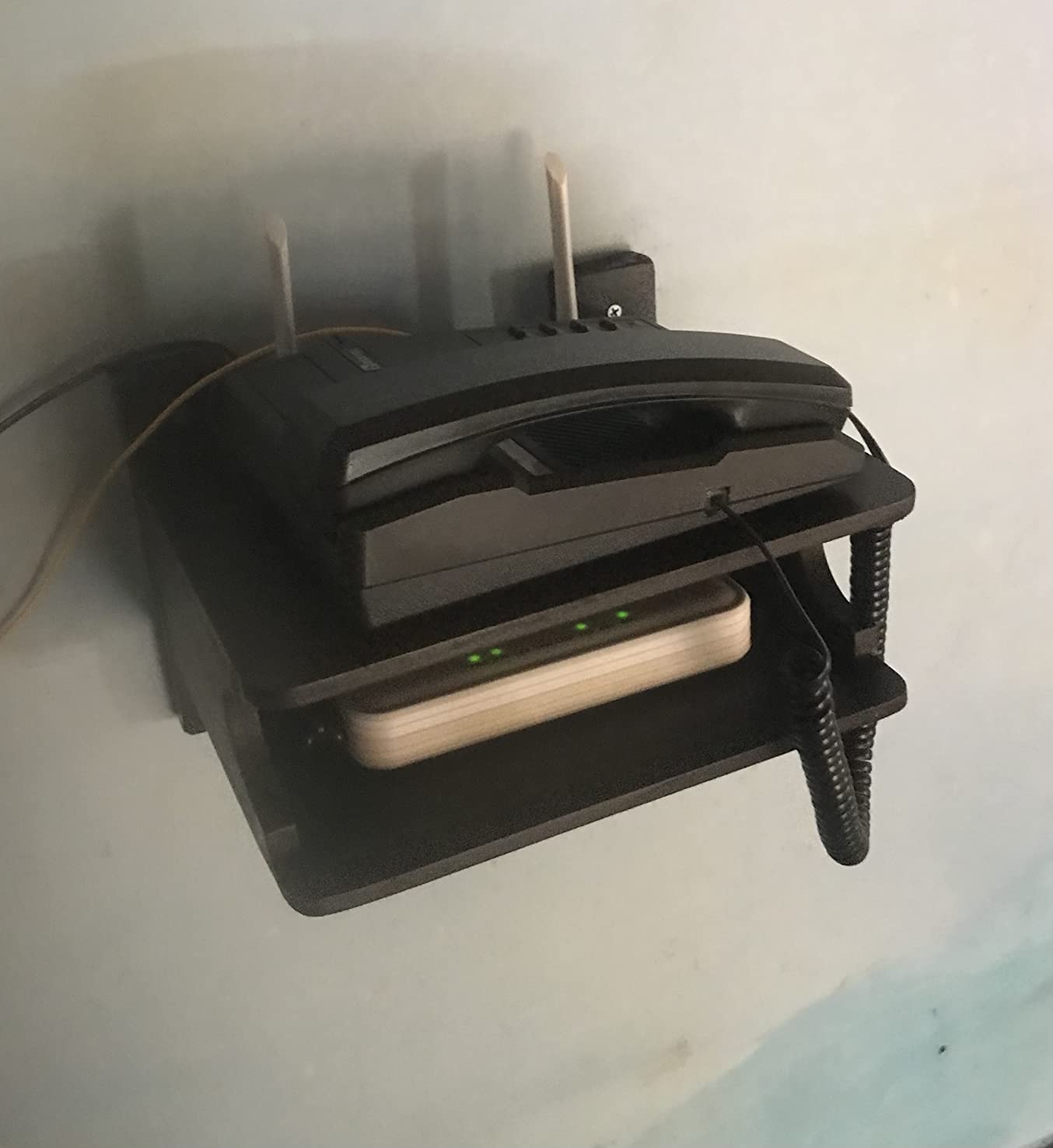 SAVYA HOME Wall Mount Set Top Box Stand | Premium Engineered Wood ...