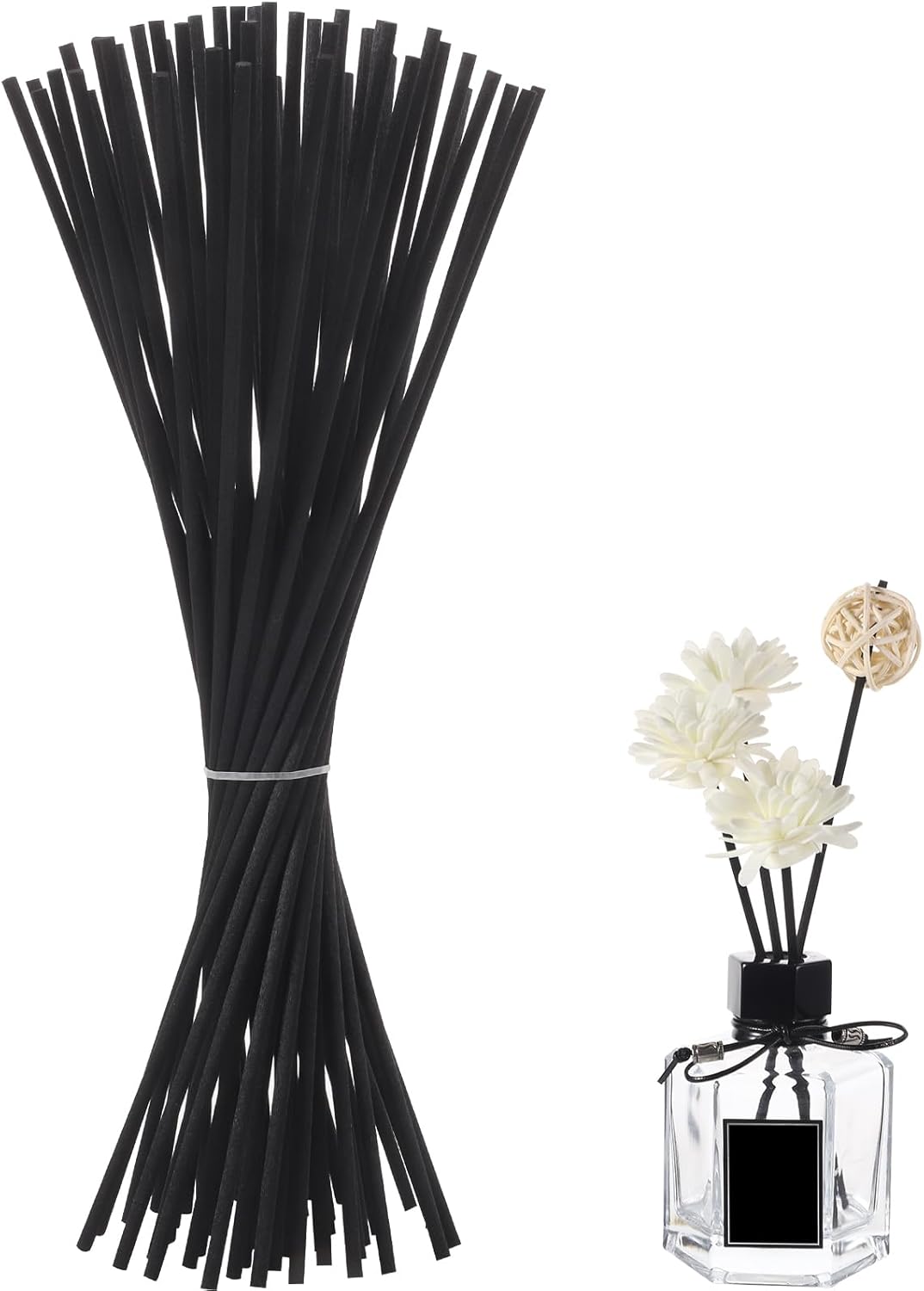 50 Pcs Reed Diffuser Sticks, 24cm x 3mm Diffuser Reeds Sticks for Room ...