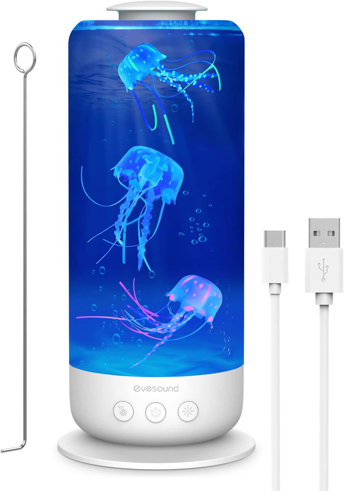 Jellyfish Lava Lamp, Jellyfish Lamp with 17 Color Changing Light LED ...