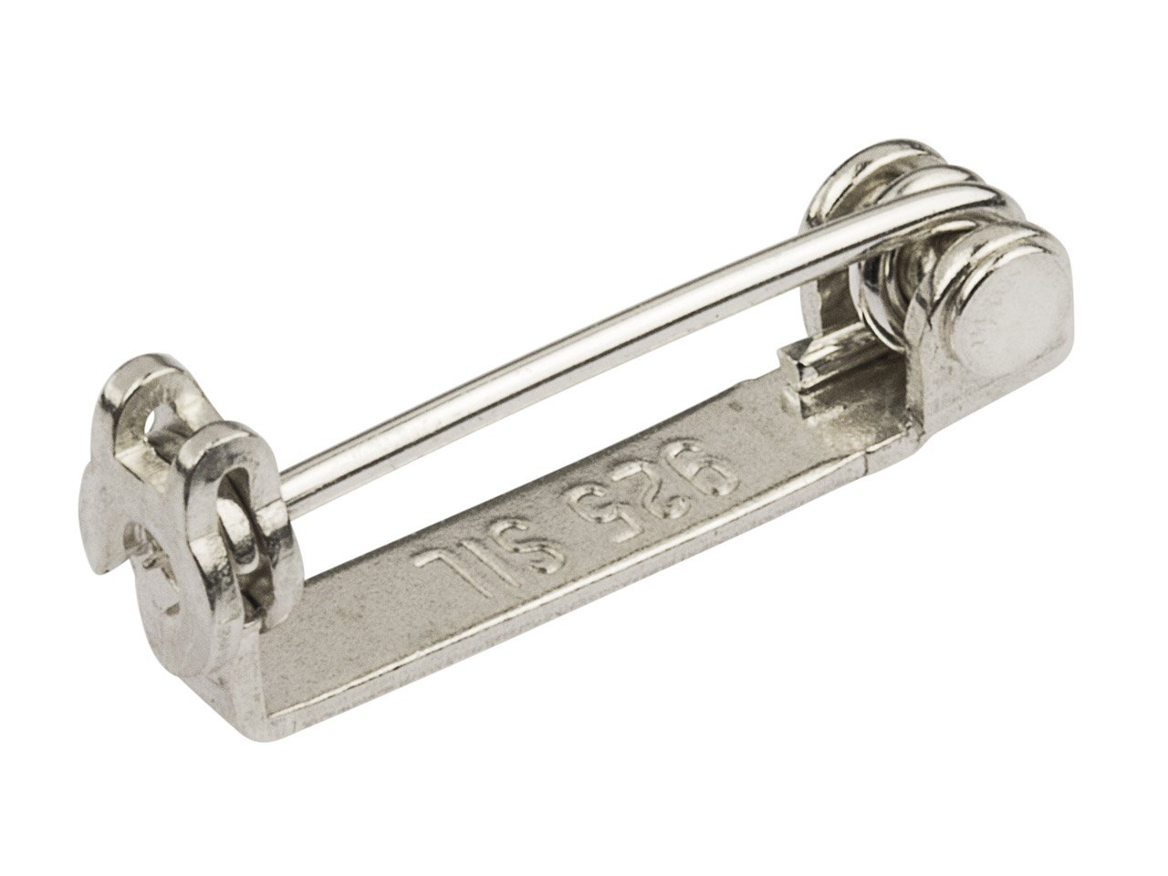 Buy Cooksongold Sterling Silver Brooch Back with Revolver Safety Catch ...