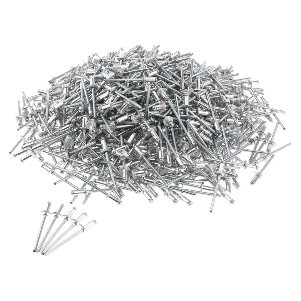 GAH 1000 PACK DOME HEAD POP RIVETS OPEN BLIND Aluminum 4mm 4.0x10mm ...