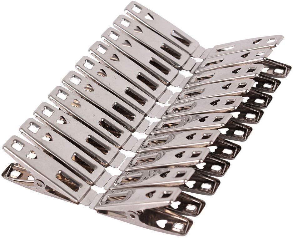 Amazon.com: BERYLER® 30 Pack Long Lasting Stainless Steel Clothespins ...