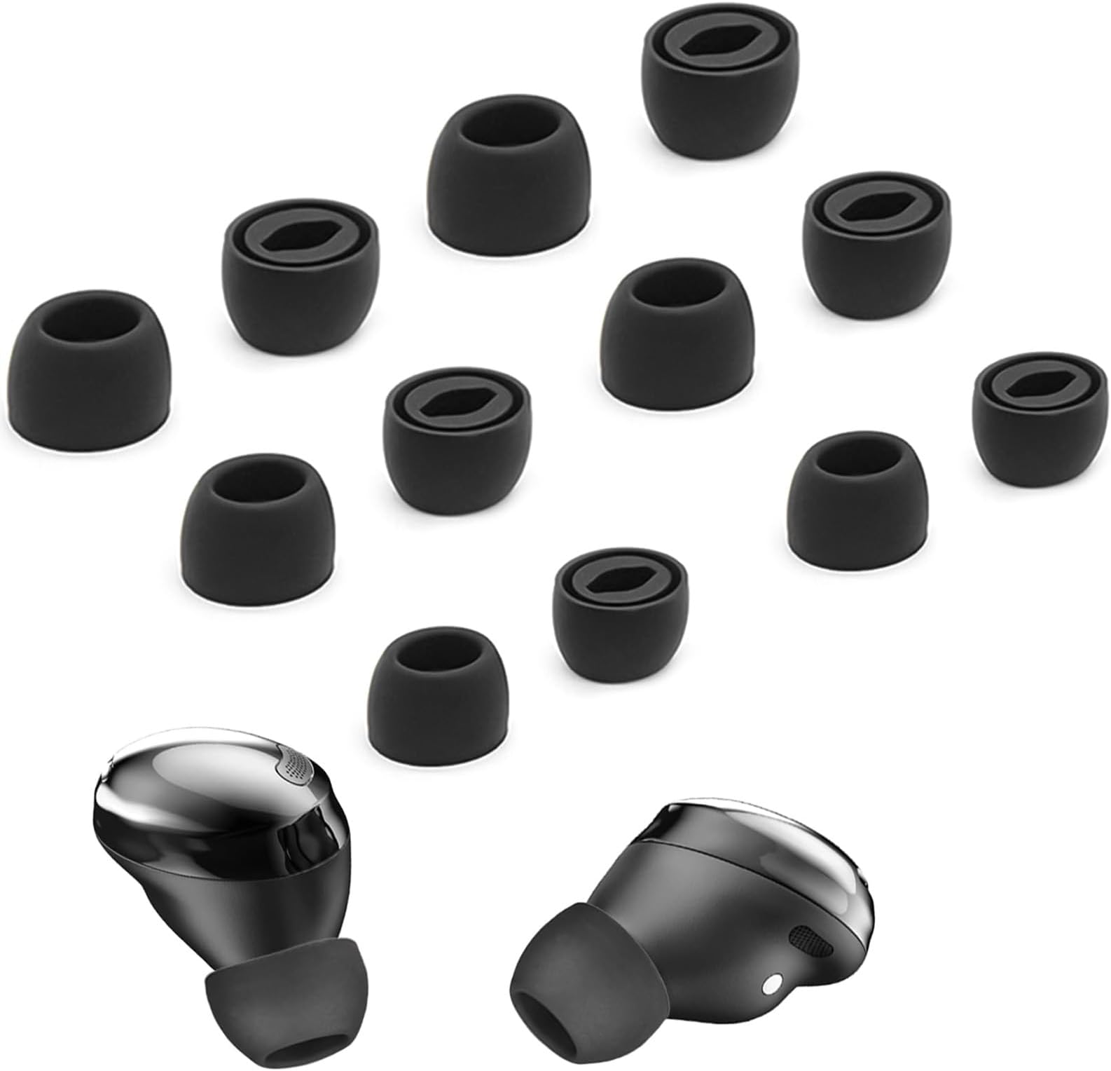 6 Pair Ear Tips for Galaxy Buds Pro, Replacement Silicone Eartips and ...