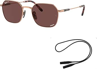 Ray-Ban RB8094 Sunglasses Bundle: RB 8094 9266AF Jim Titanium Shiny ...