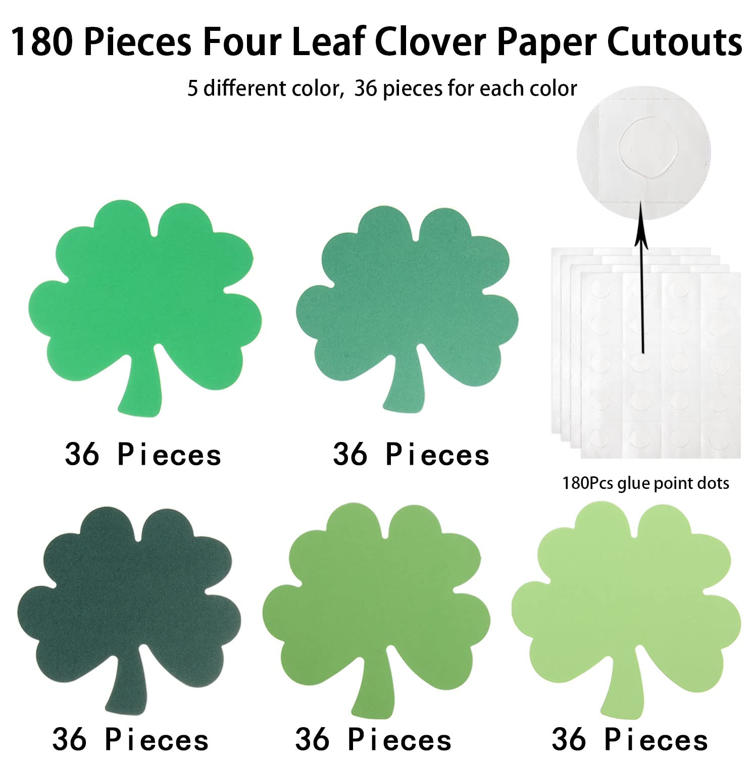 Large Four Leaf Clover Template Free And Customizeable A Large Green