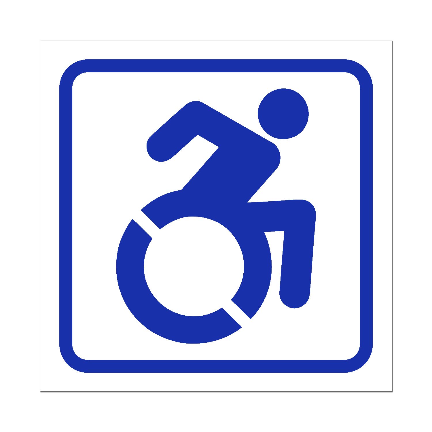 Handicapped Decal Sticker Disabled Symbol Sign New Style Handicap ...