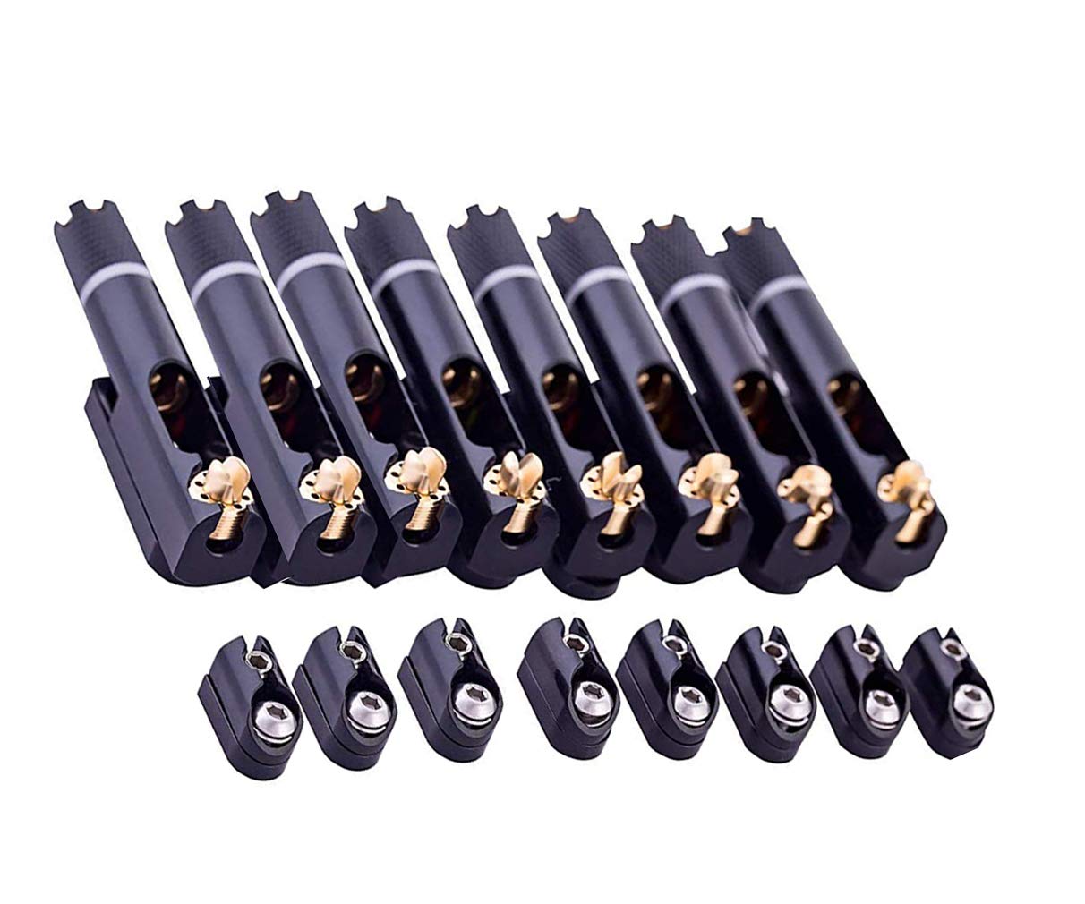 Buy Guyker Guitar Bridge Headless Fanned Fret – Single Fixed Brass Fan ...