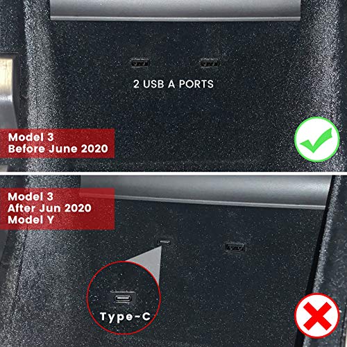 TAPTES Tesla Model 3 USB Hub 5 in 1 Ports, Dashcam & Sentry - Want It All