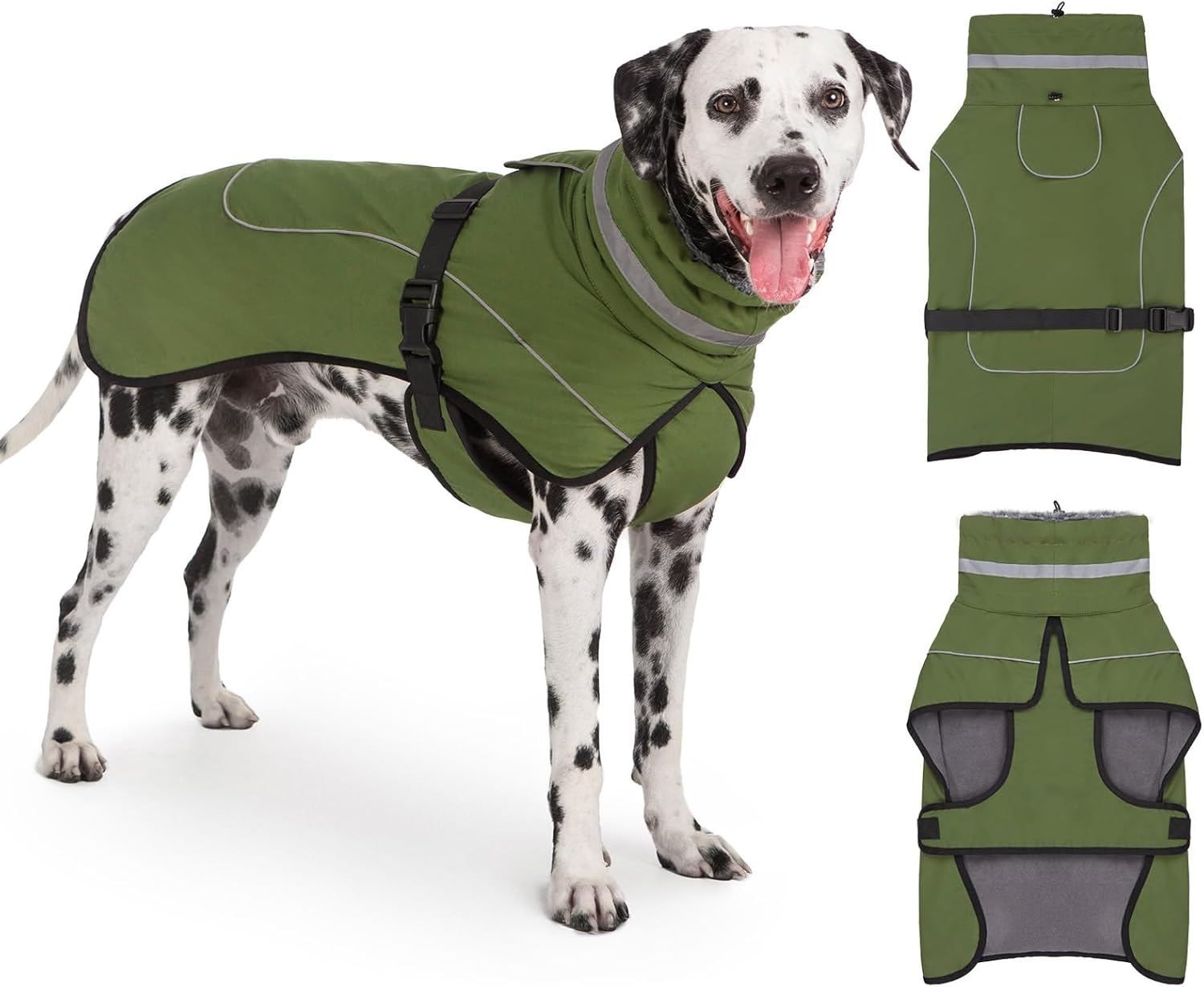 Axcimond Waterproof Dog Coat Winter Jacket Warm Dogs Coats with Collar ...