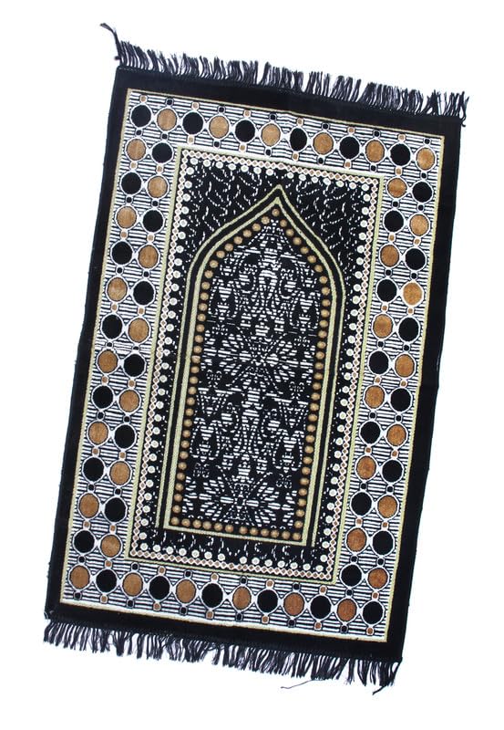 Buy ADIRNY Velvet Prayer Mat Musalla Janamaz for Namaz Muslim 44x28 ...