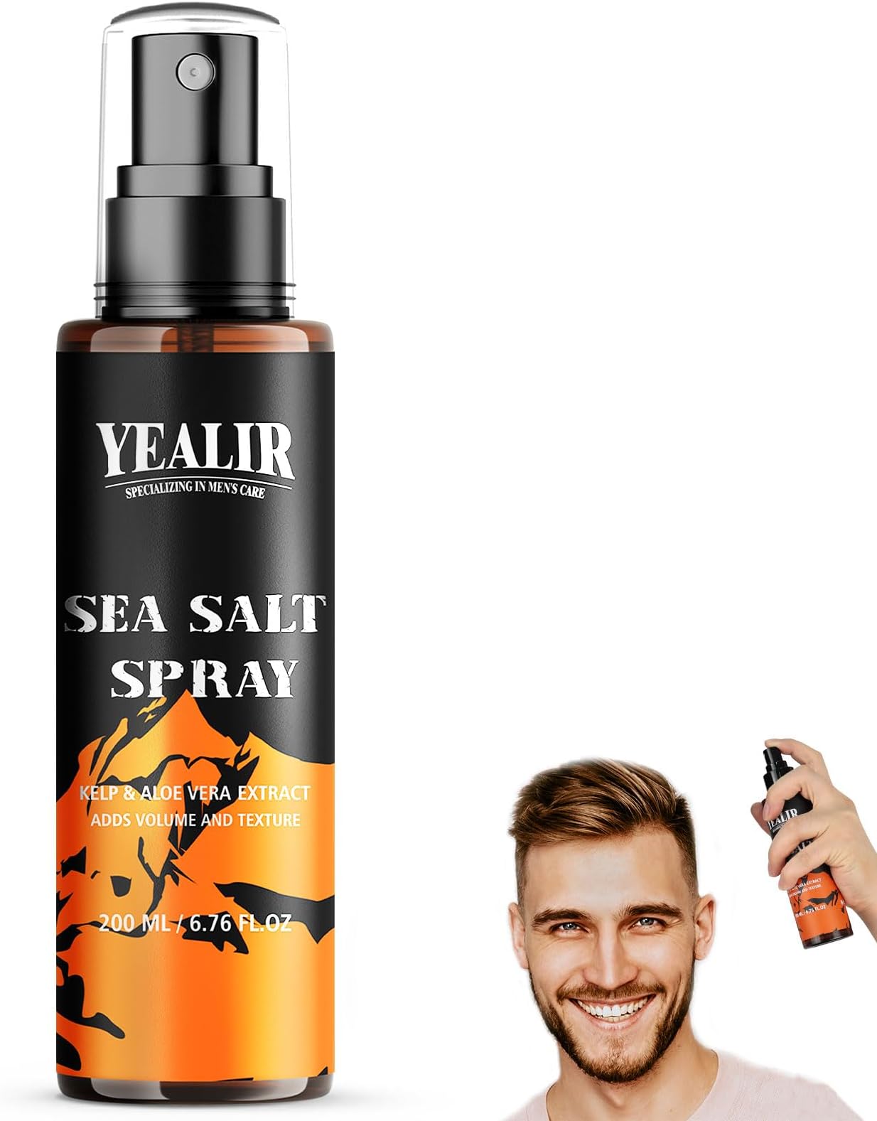 Amazon.com: Himalayan Sea Salt Spray for Straight & Wavy Hair - All ...