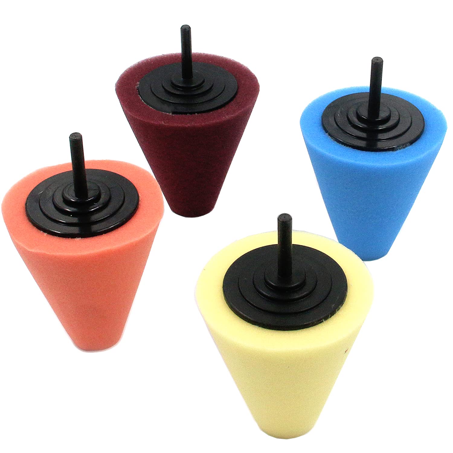 Amazon.com: Bitray 4 PCS Conical Sponge Buffing & Polishing Cone for ...