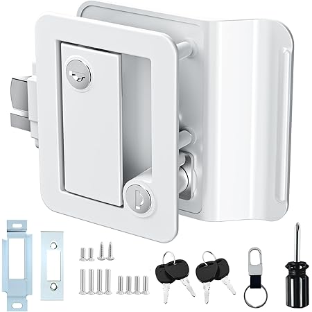 Amazon.com: RV Door Latch,Camper Door Lock，All Metal RV Door Lock ...