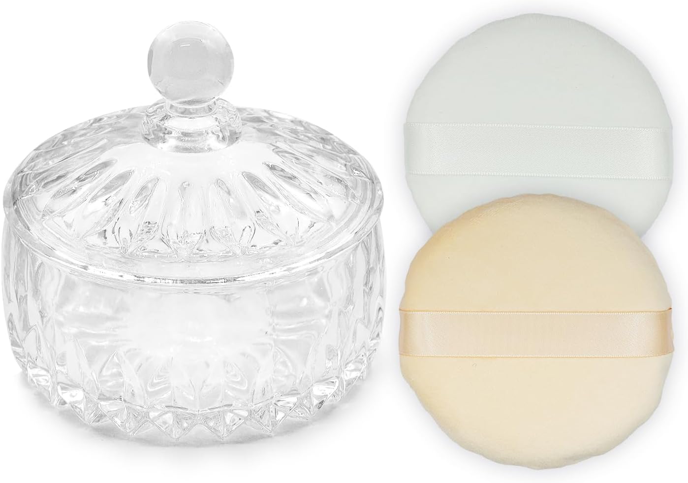 Amazon.com: LAKIRA Extra Large Body Powder Puff and Container, 5.35 ...