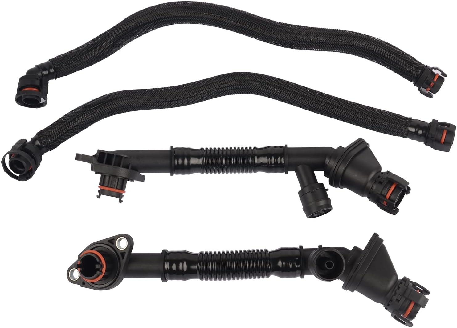 Amazon.com: 4PCS Left&Right Crankcase Vent Pipe 11157646086 Replacement ...