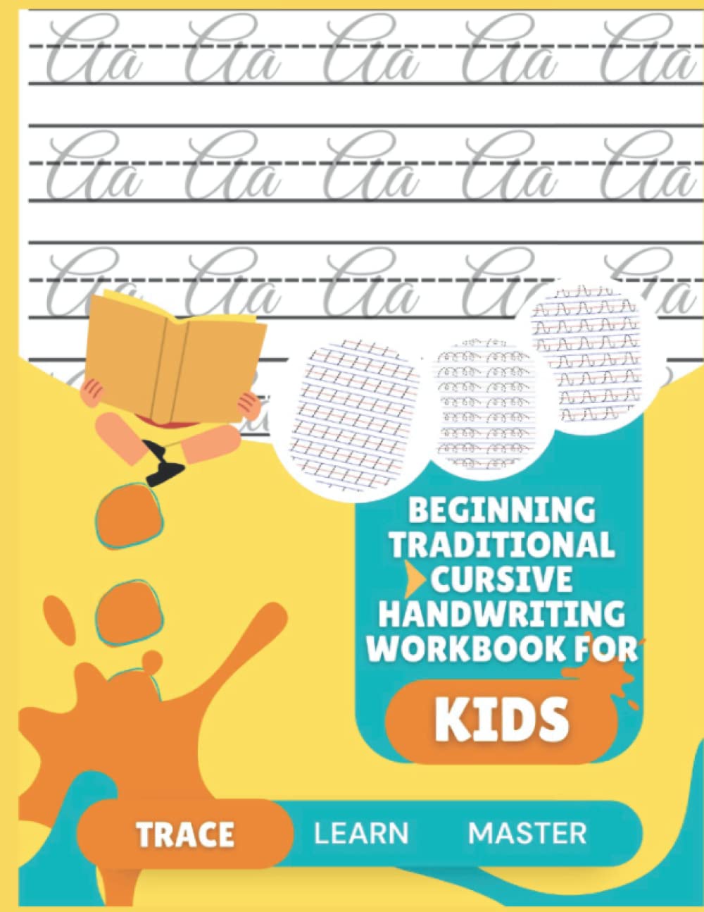 Beginning Traditional Cursive Handwriting Workbook For Kids: Beginning ...