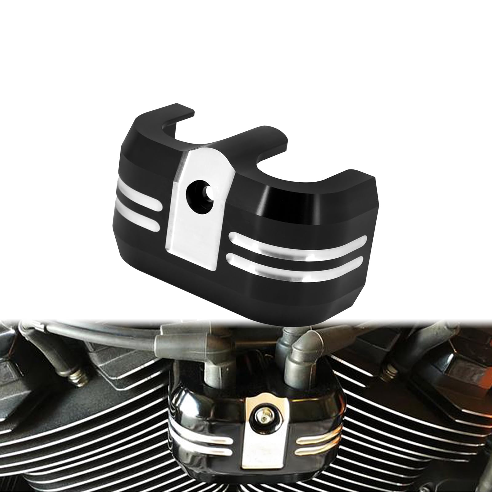Amazon.com: HCmotorku Motorcycle Ignition Coil Cover Fit for Harley ...