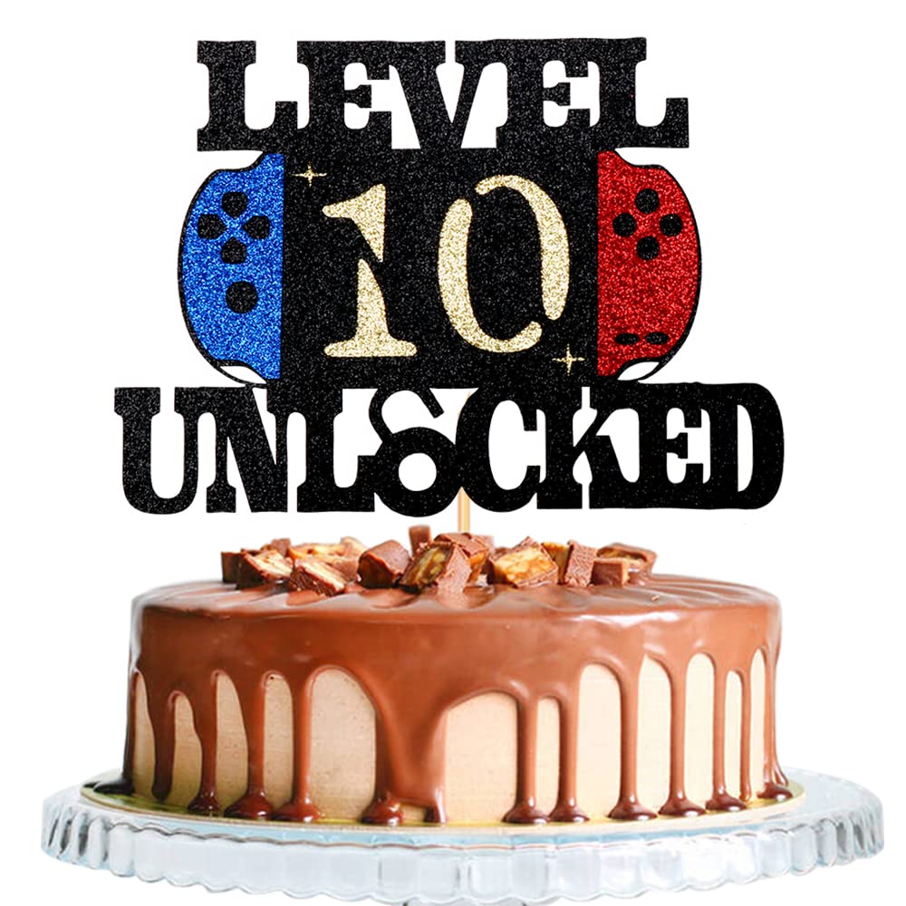 Jacob Level 10 Unlocked Video Game Cake Topper Video Game | Desertcart UAE