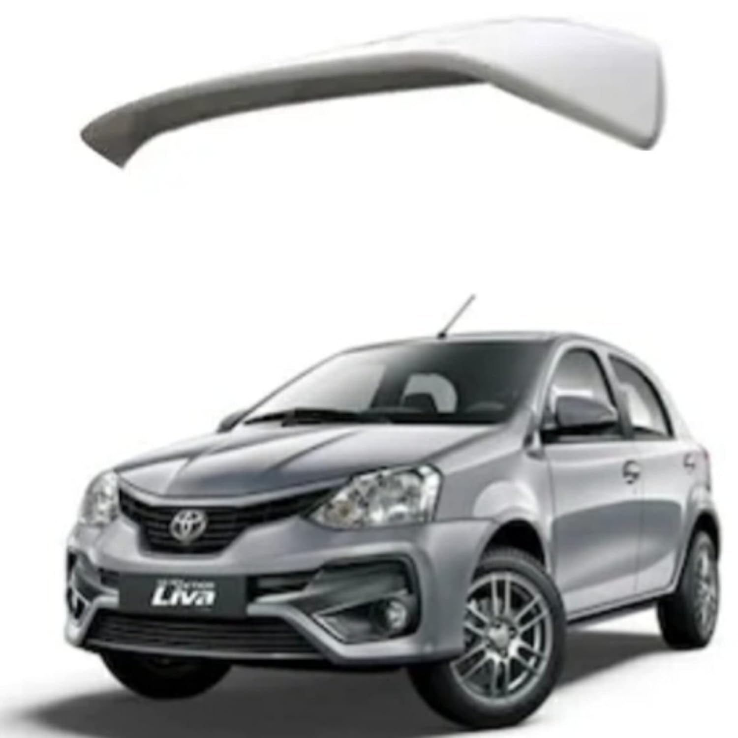 Hitcolus ABS Premium Rear Roof Spoiler, Colour- Silver MICA Metallic ...