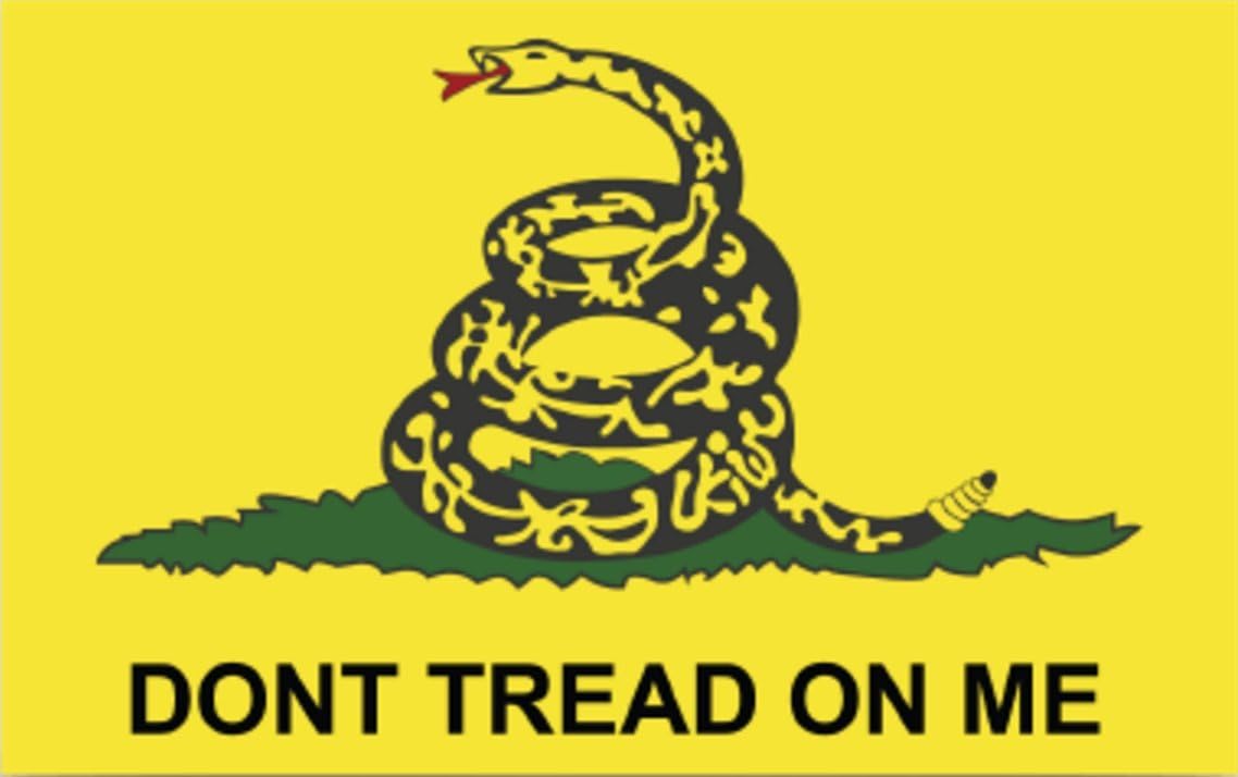Amazon.com: Gadsden Flag Sticker 4" x 2.5" : Sports & Outdoors