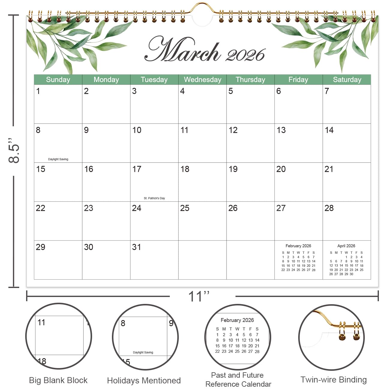 Snapklik.com : 2026 Calendar - 12 Months Wall Calendar 2026 From ...