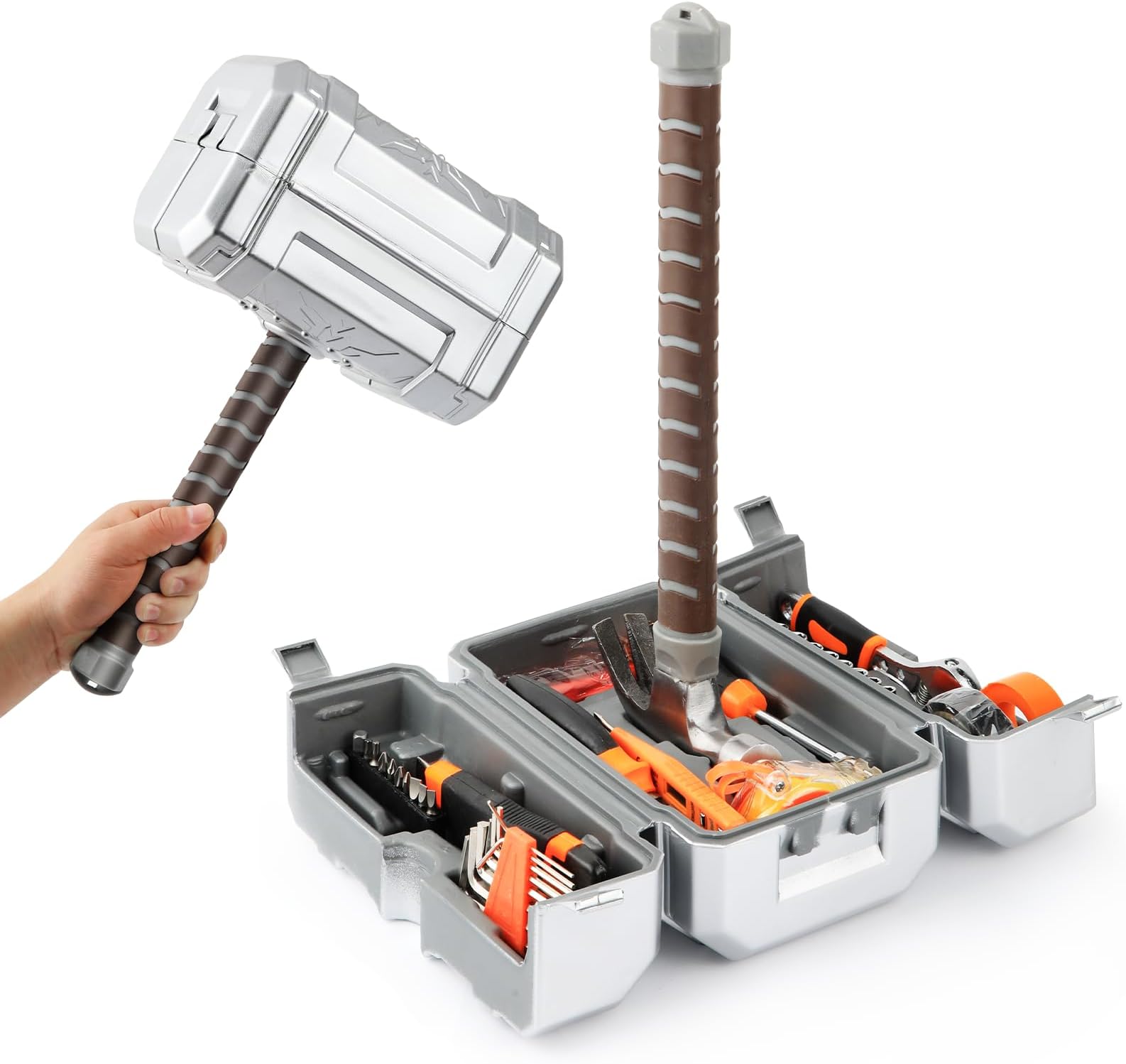 Tobocala Thor Hammer Tool Box, Multifunctional Thor Hammer Tool Kit ...