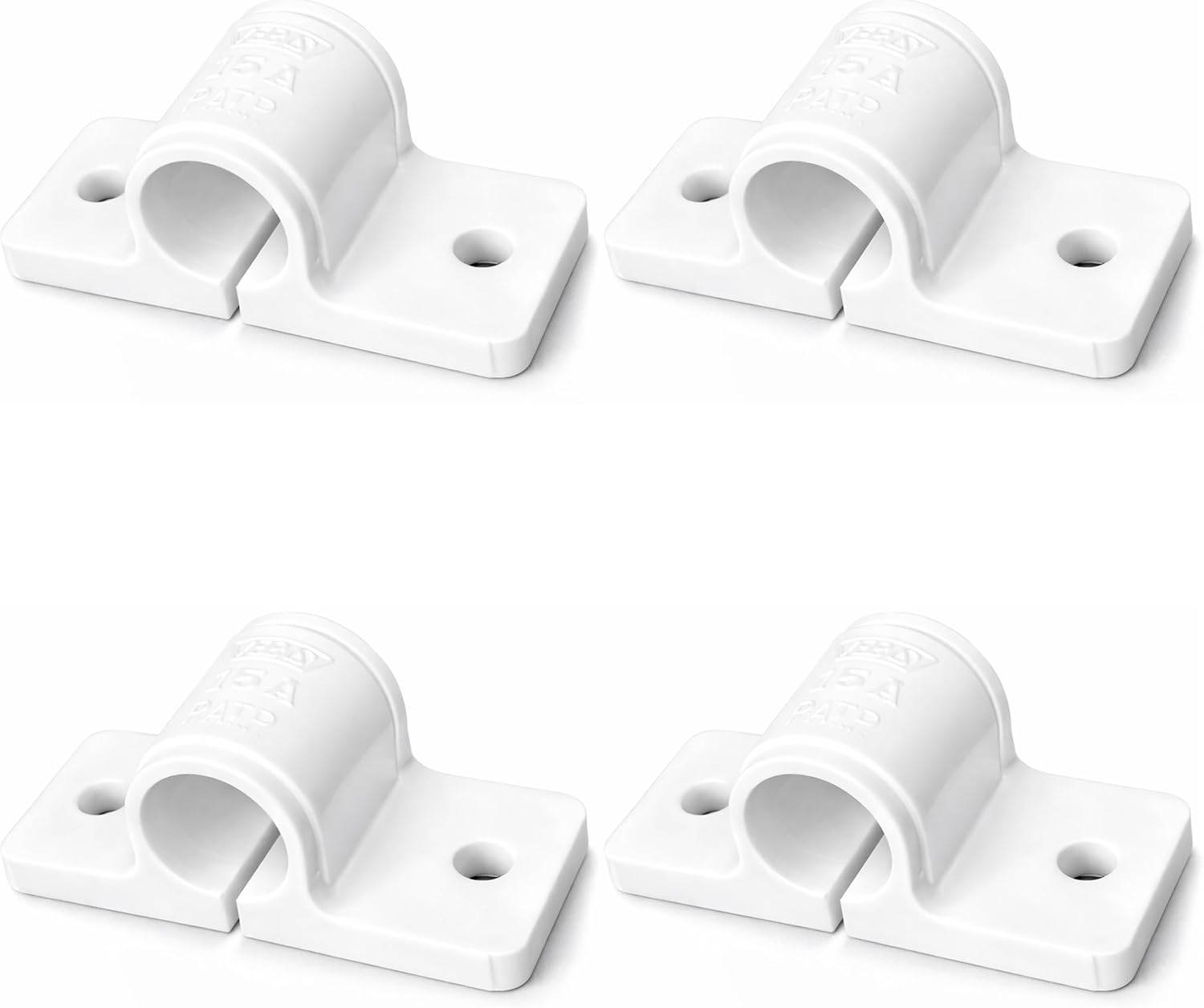 Amazon | 興栄化成 樹脂サドルバンド 白 13mm 4個 KFBS01-13-WH-4P | ホースバンド