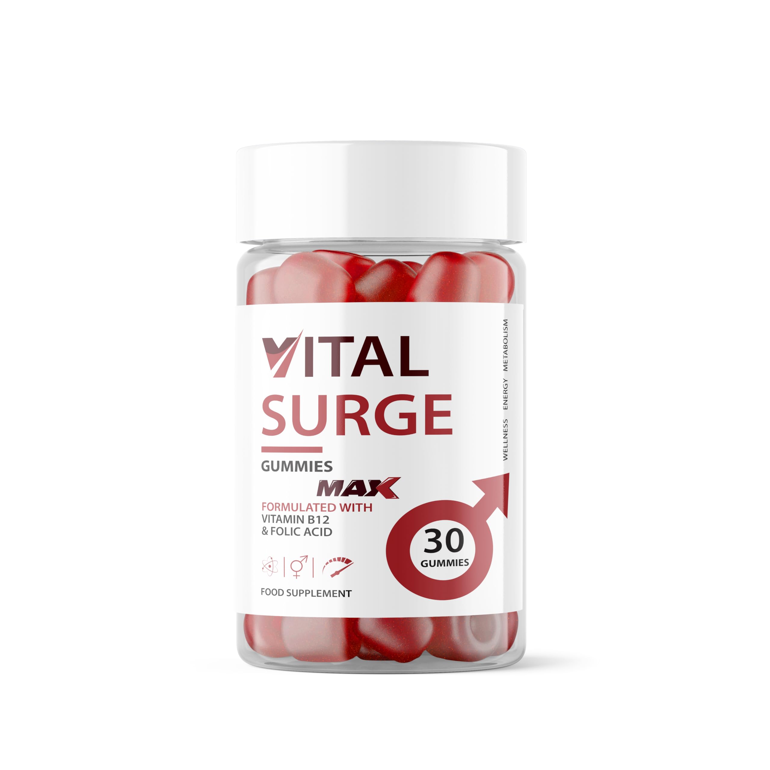 Vital Surge Gummies Max Natural Ingredients Food Supplement : Amazon.co ...