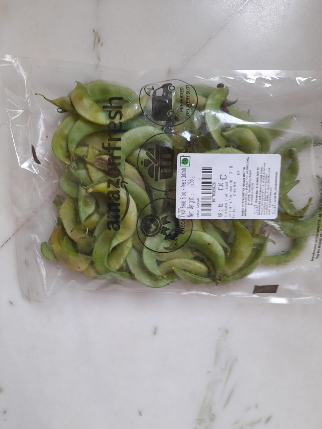 Fresh Beans Broad - Avare Chikadi, 250 grams : Amazon.in: Grocery ...