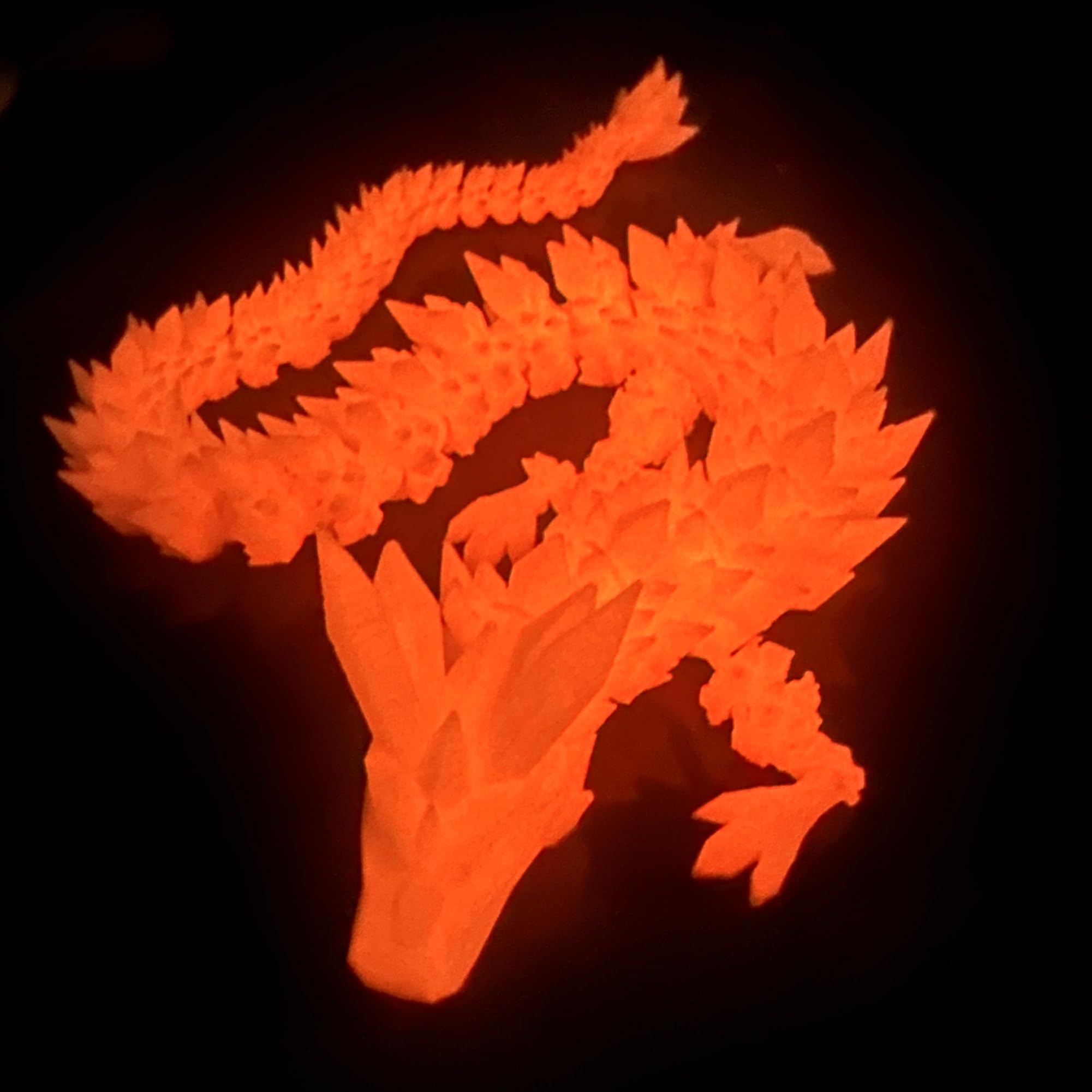 Snapklik.com : Flavery 3D Printed Dragon - Glow Orange - 24 Inch ...