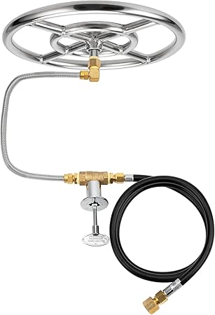 Stanbroil Natural Gas Fire Pit Stainless Steel Burner Ring Installation ...