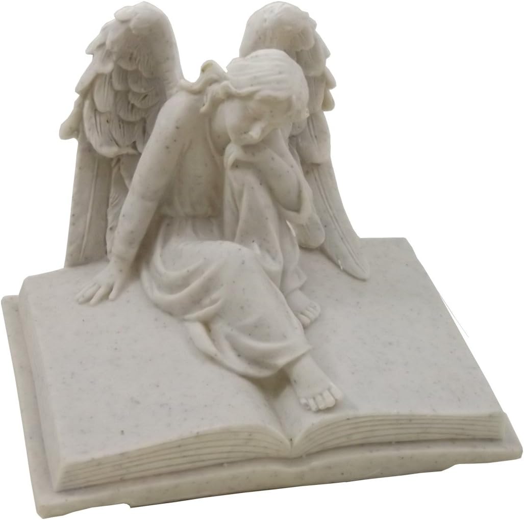 Klp Grabschmuck Engel auf Buch Gedenkstein Grabstein Grabdeko Grab Deko ...