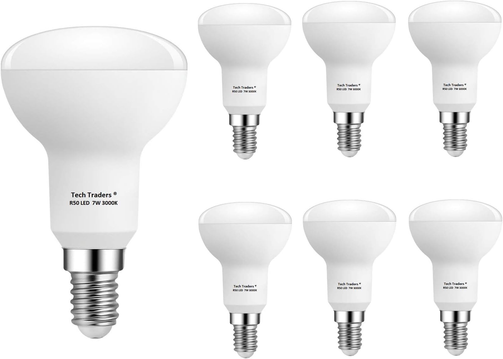 Reflector R50 E14 7W LED Bulbs warm White : Amazon.co.uk: Lighting