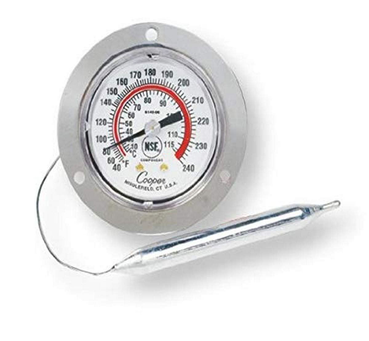 Cooper-Atkins 6142-06-3 Vapor Tension Panel Thermometer with Front ...