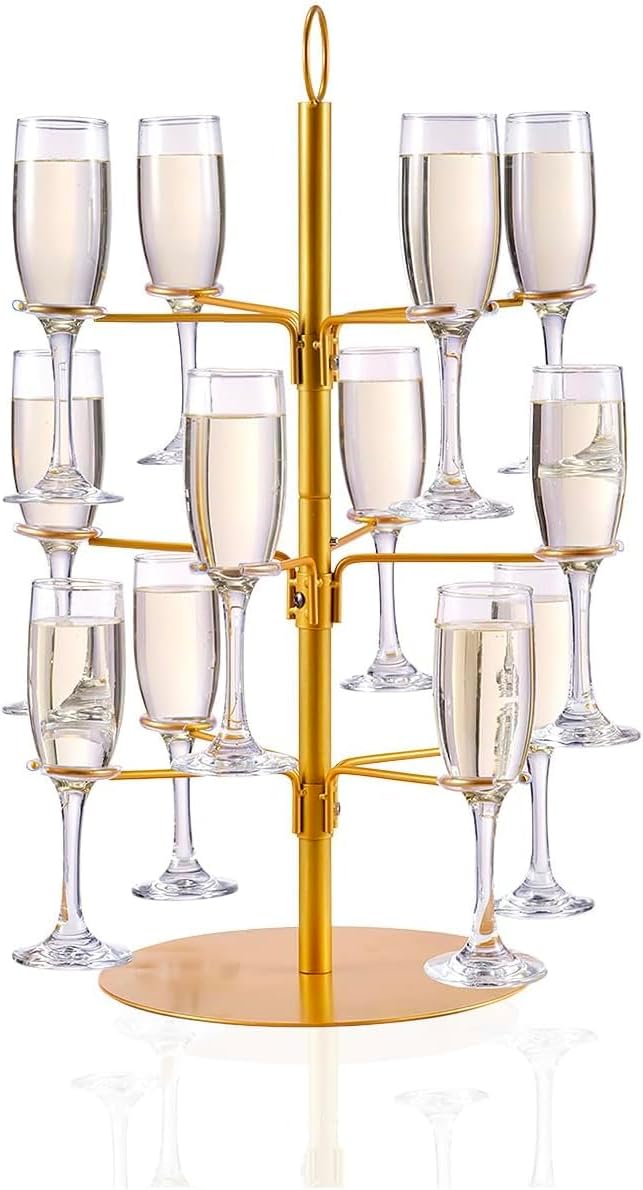 Amazon.com: Cocktail Tree Stand, Wine Glass Flight Tasting Display For ...