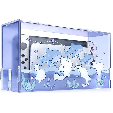 Amazon.com: GeekShare Cute Shark Acrylic Clear Dust Display Box Cover ...