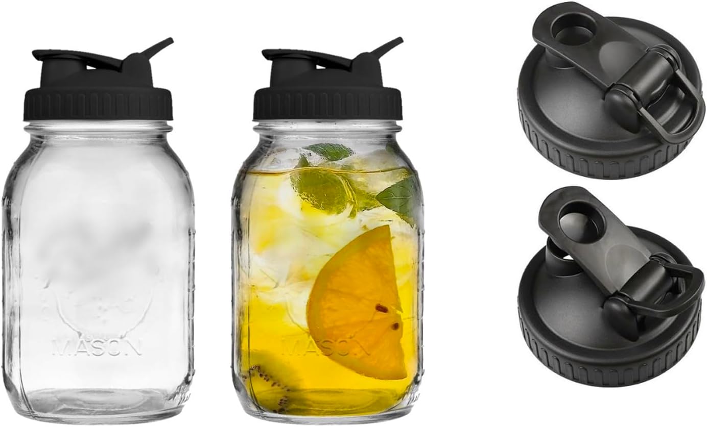 Amazon.com: FyndraX Pour Spout Lids for Ball Regular Mouth Mason Jars ...