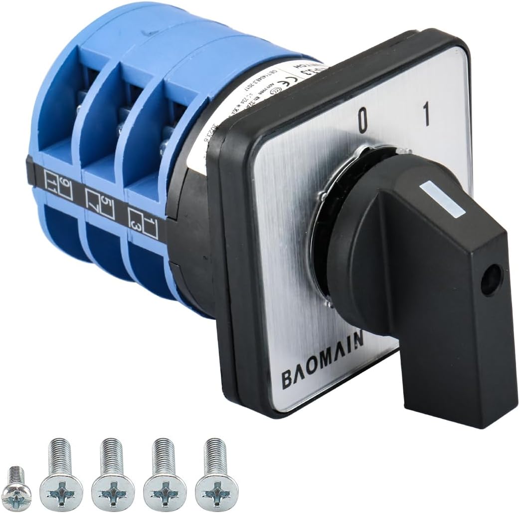 Baomain SZW26-32/0-3.3 Universal Rotary Changeover Switch 660V 32A 3 ...