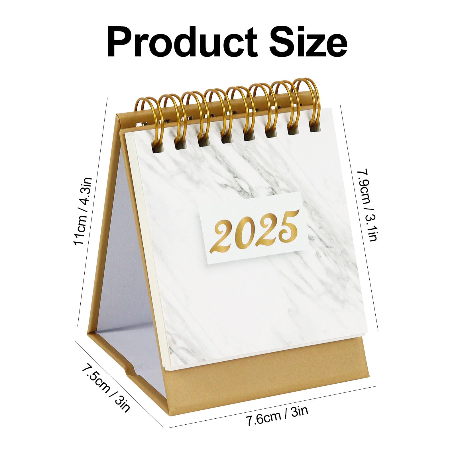 Snapklik.com : Small Desk Calendar 2024-2025, 3" X 4.3", Runs From July ...