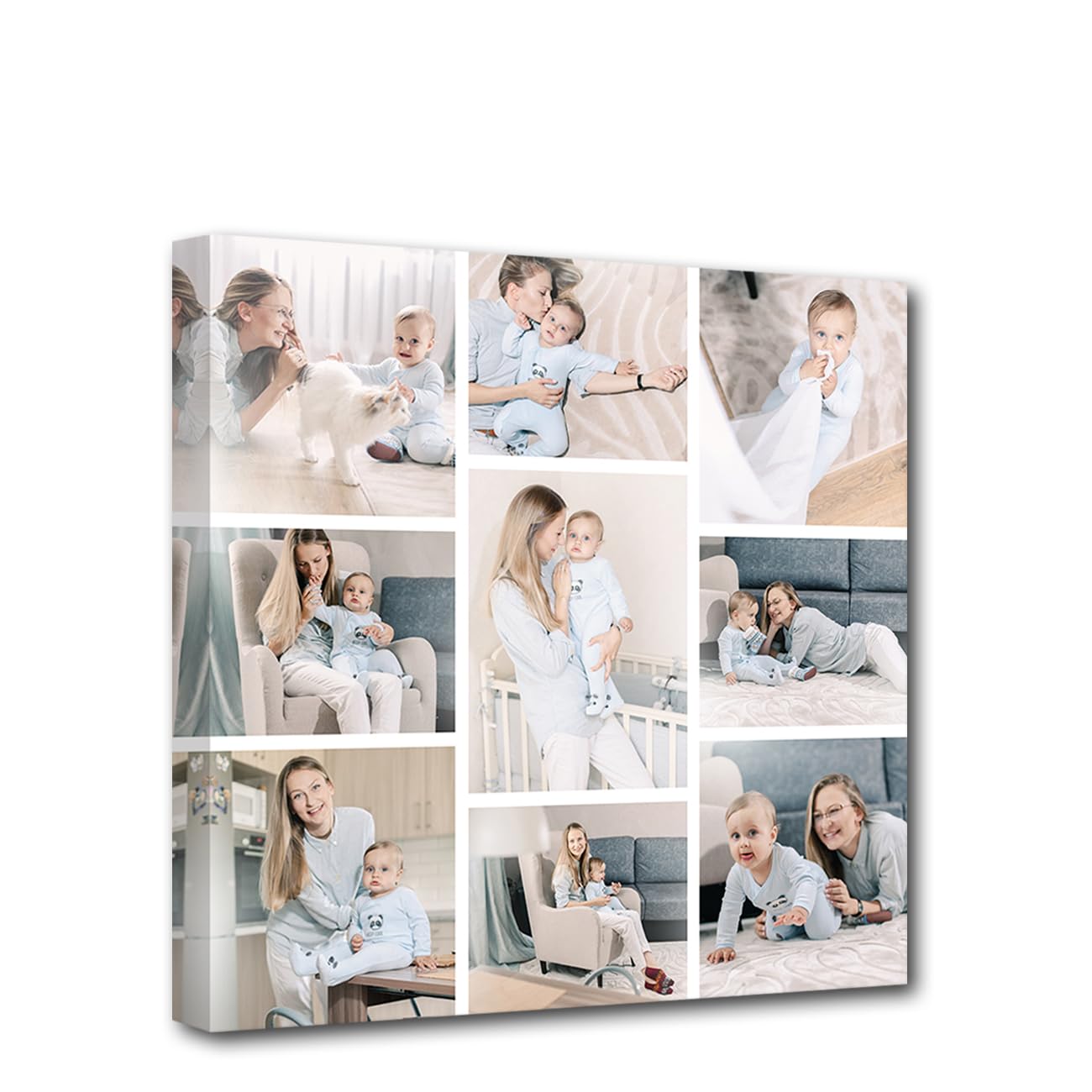 Amazon.com: CXHOSTENT Custom Collage Canvas Prints with Your Photos ...