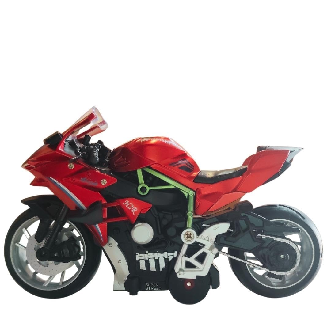FEXXA Police Motorcycle Toy - Pull Back Motorcycle Toys, Tiny Gift with ...